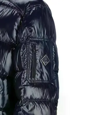 Herno Quilted Hooded Down Jacket - Blue