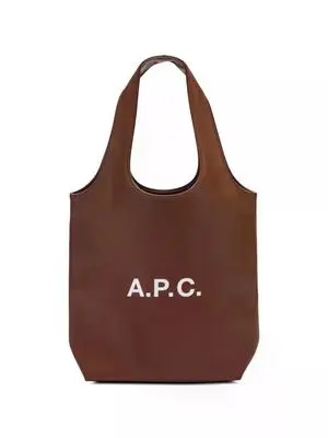 A.p.c. Small Ninon Logo-detail Shoulder Bag - Brown
