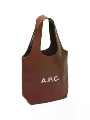 A.p.c. Small Ninon Logo-detail Shoulder Bag - Brown