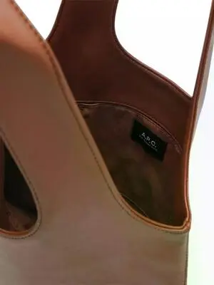 A.p.c. Small Ninon Logo-detail Shoulder Bag - Brown