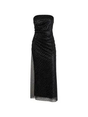 KAOS Sequin-embellished Strapless Maxi Dress - Black