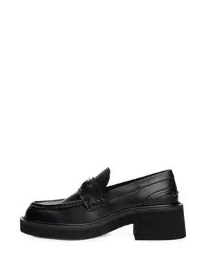 Tommy Hilfiger Logo-plaque Leather Loafers