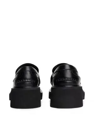 Tommy Hilfiger Logo-plaque Leather Loafers