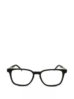 Hugo Rectangle-frame Glasses - Black