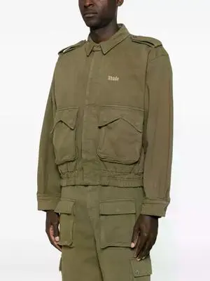 Rhude Logo-embroidered Bomber Jacket