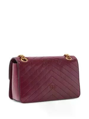 Pinko Love Birds Chevron-quilted Shoulder Bag