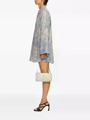 Off-White Jitney Flat Leather Shoulder Bag - Neutrals