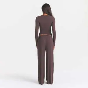 SKIMS Cloud Sleep Henley | Deep Neutral