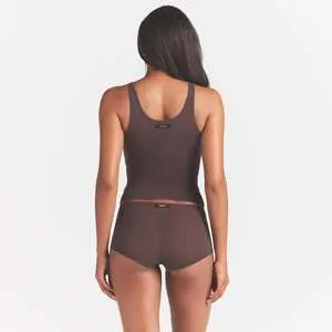 SKIMS Cloud Sleep Tank Top | Deep Neutral | Medium - Iron