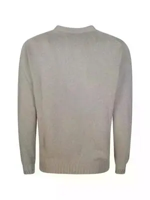 FILIPPO DE LAURENTIIS Ribbed-knit Crew-neck Sweater - Neutrals