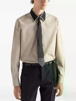 Prada Cotton Shirt - Neutrals