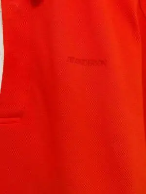 JW Anderson Striped Embroidered-logo Polo Shirt