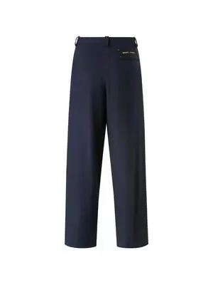 Pinko Logo-patch Straight-leg Trousers