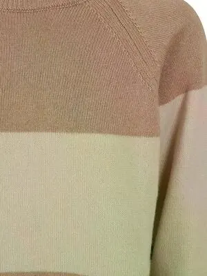 Peserico Striped Roll-neck Sweater