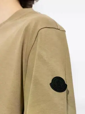 Moncler Logo-patch T-shirt - Neutrals