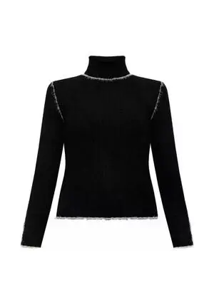 Moncler Ribbed-knit Contrast-stitch Sweater