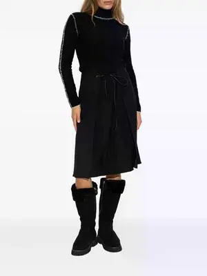 Moncler Ribbed-knit Contrast-stitch Sweater