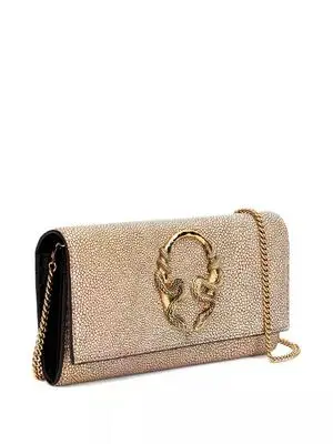 Roberto Cavalli Snake-plaque Stingray-effect Wallet