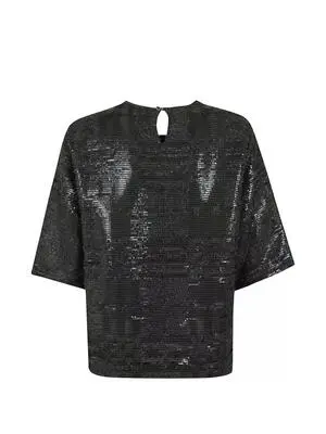 Peserico Sequin-embellished Frayed Top