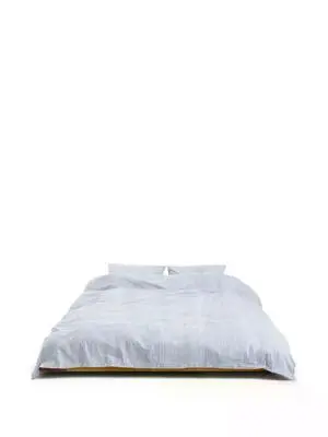 TEKLA Striped Percale Duvet Cover - Neutrals