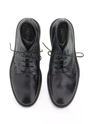 ALEXANDER HOTTO Grained Leather Ankle Boots