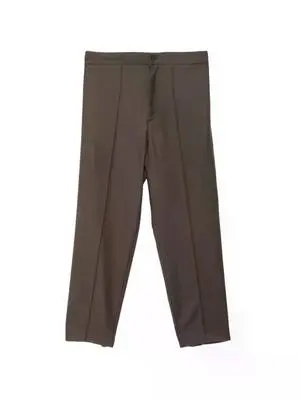 COSTUMEIN Pressed-crease Elasticated-waist Trousers - Brown