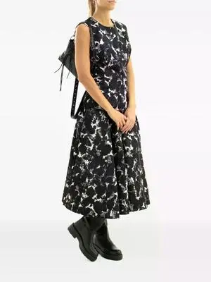 Samantha Sung Diane Belted Animal-print Midi Skirt