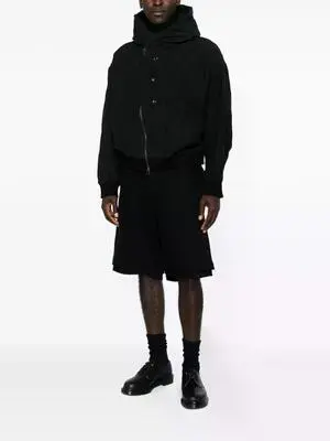 INDIVIDUAL SENTIMENTS Crinkled-finish Hooded Jacket