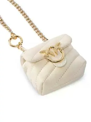 Pinko Nano Love Bag Puff Accessory In Nappa Leather