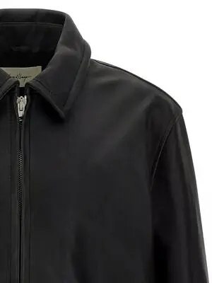 SECOND / LAYER Rider Stud-embellished Leather Jacket