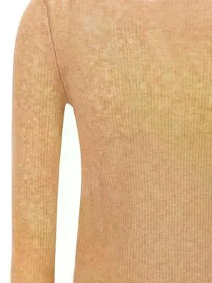 Aspesi Ribbed-knit Long-sleeve Polo Shirt