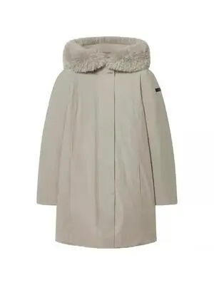 RRD Montecristo Faux-fur Trim Coat - Neutrals