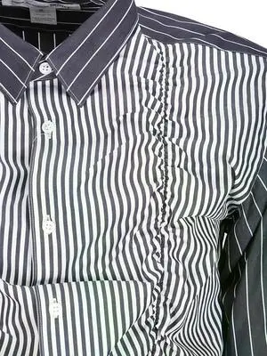 Comme Des Garçons Striped Ruffled Shirt