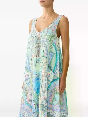 Camilla Midsummer Mosaics V-neck Maxi Dress