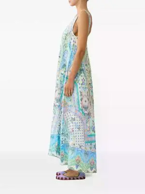 Camilla Midsummer Mosaics V-neck Maxi Dress
