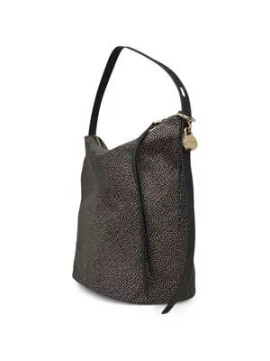 Borbonese Medium Prive O.p. Print Bag - Grey