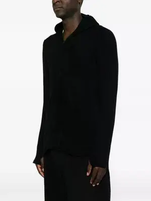 Masnada Ribbed-knit Zip-up Hoodie Sweater
