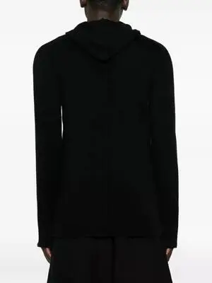 Masnada Ribbed-knit Zip-up Hoodie Sweater