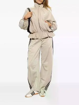 Adidas Ruffled Zip-up Jacket - Neutrals