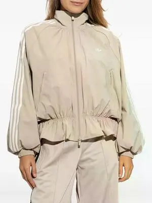 Adidas Ruffled Zip-up Jacket - Neutrals