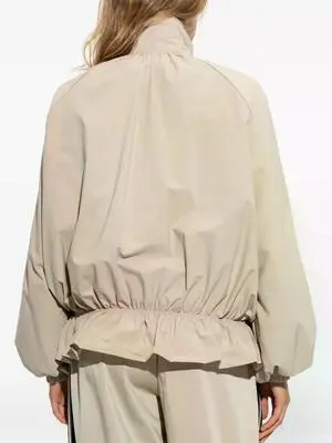 Adidas Ruffled Zip-up Jacket - Neutrals