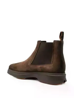 Santoni Suede Chelsea Boots