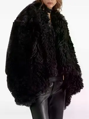 7 For All Mankind Shearling Lapel-collar Jacket - Black