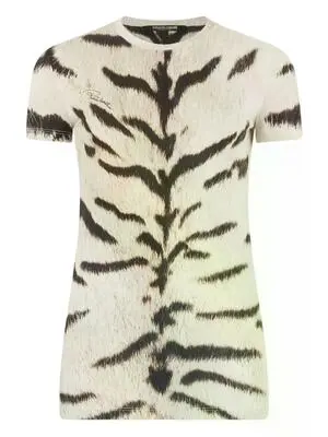 Roberto Cavalli X Ogat Tigresse T-shirt - Neutrals