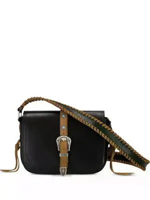 FORTELA Kiki Stud-embellished Calf Leather Bucket Bag - Black