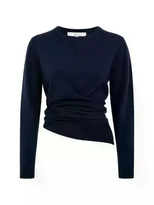 TELA Tie-waist Asymmetric Sweater