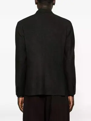 Tagliatore Double-breasted Chevron-weave Blazer