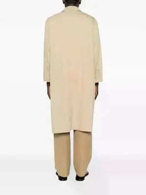 DUNST Single-breasted Spread-collar Trench Coat