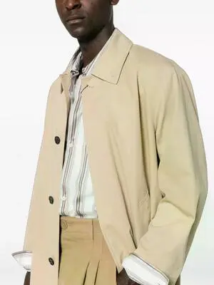 DUNST Single-breasted Spread-collar Trench Coat