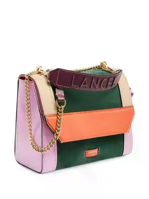 LANCEL Ninon Colour-block Leather Shoulder Bag - Green